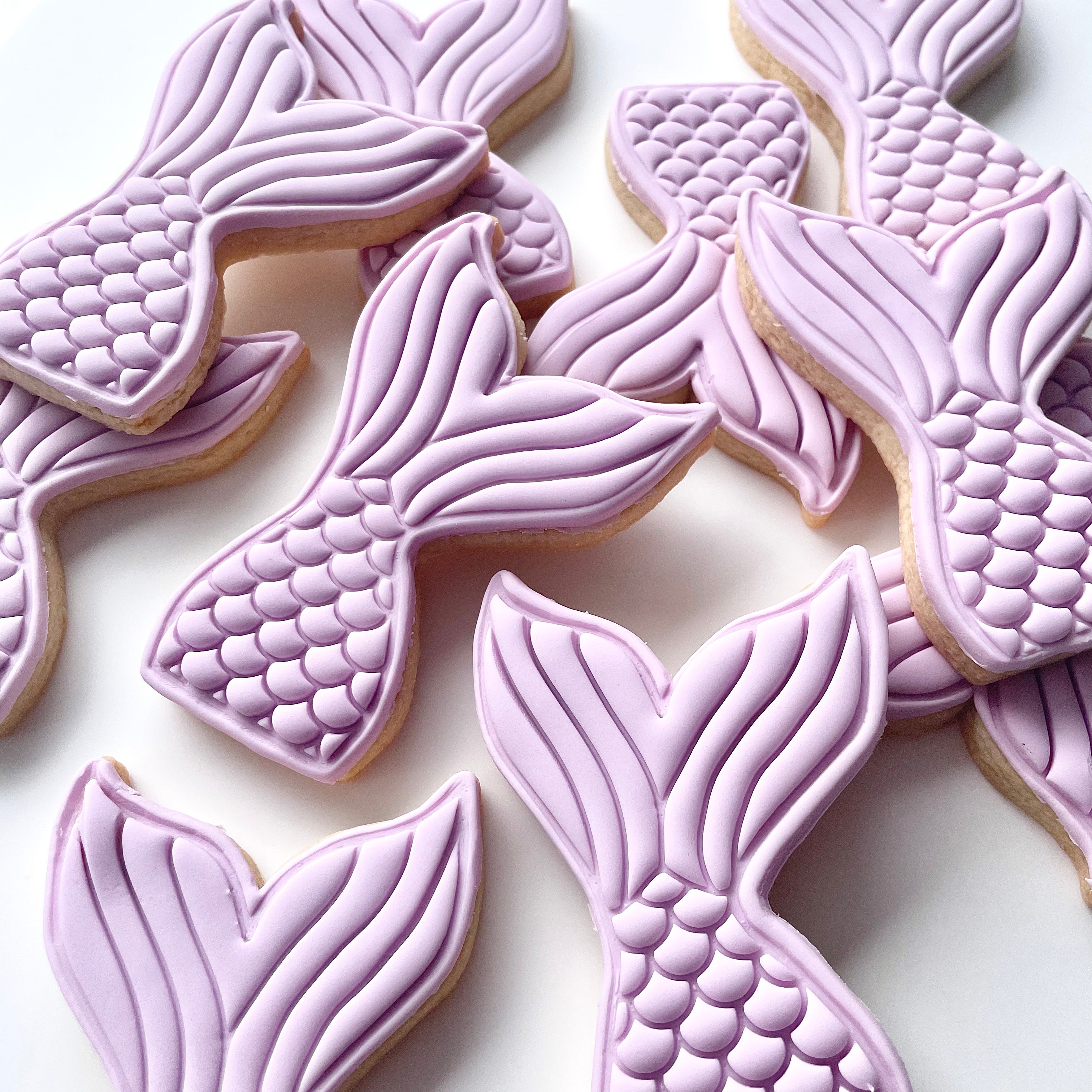 Mermaid Tail Cookies 12 Pack – Stevie Cookie Co